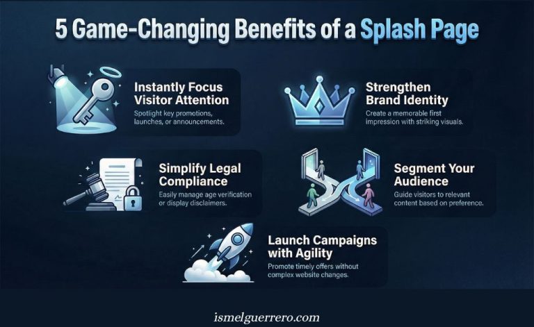 What Is a Splash Page? The Guide to Using Them in 2025 - Ismel Guerrero